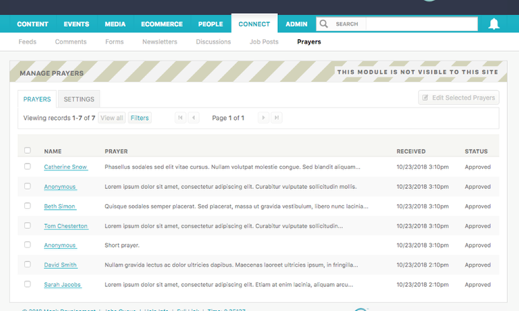 Prayer Cloud Layout | Articles, Connect, Forms